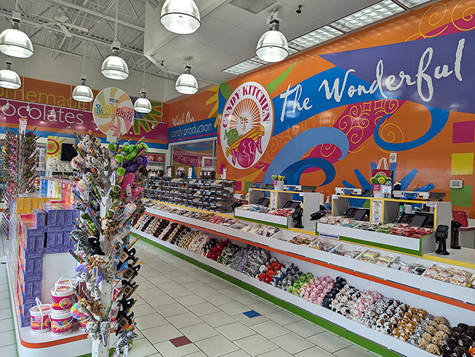 Inside this temple of temptation, walls explode with color while display cases showcase a dazzling array of treats. Willpower doesn't stand a chance here.