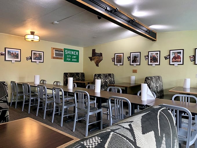 Texas nostalgia fills every corner with Shiner Beer signs and Lone Star memorabilia, making Washingtonians feel transported 2,000 miles southeast.