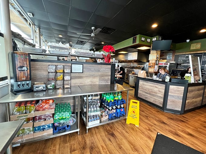 Where barbecue magic happens. The simple interior says, "We're not wasting time on fancy decor when we could be perfecting our brisket."