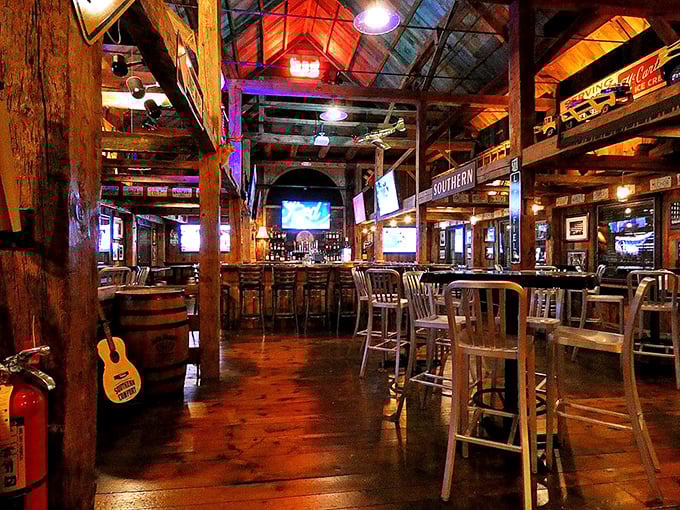 Step inside and the rustic wooden beams tell you this isn't some barbecue tourist trap&mdash;this is where serious smoke business happens.