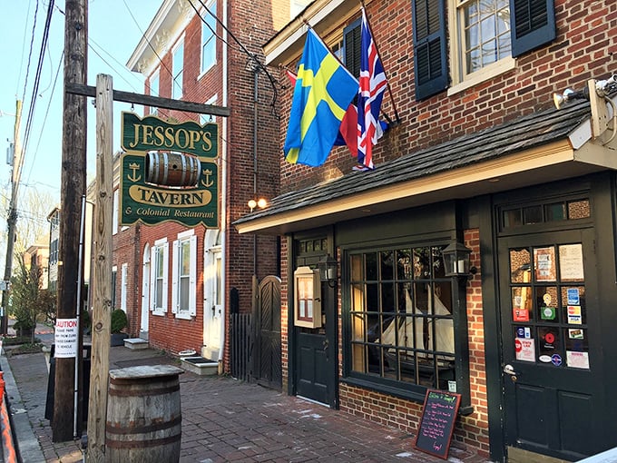 Jessop's Tavern: Where Swedish and British flags flutter above a colonial tavern that serves hearty fare George Washington might have enjoyed after a long day of nation-building.