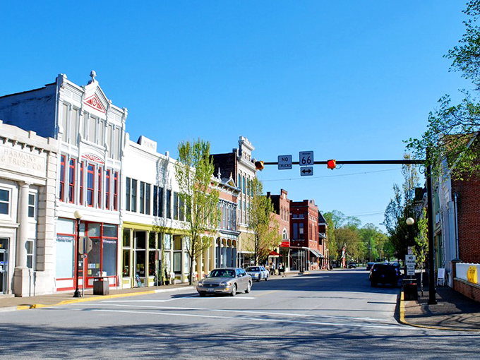Strolling down New Harmony's pristine main street feels like walking through a movie set&mdash;except everything here is authentically historic.