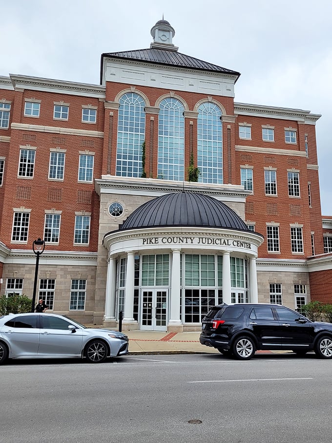 The Pike County Judicial Center blends classical elegance with modern function – like wearing a bow tie with your favorite comfortable jeans.