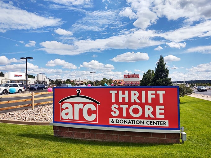 Under Colorado's impossibly blue skies, Arc's iconic sign stands as a beacon for bargain seekers and sustainability champions alike.