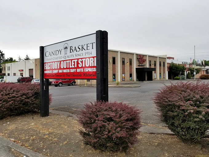 Since 1914, this sign has beckoned chocolate pilgrims. The red lettering practically whispers, "Yes, you deserve this."