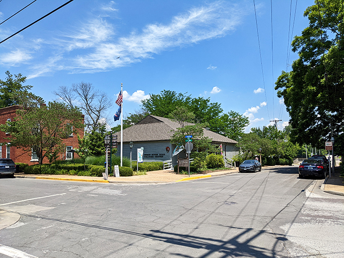 Blue skies welcome visitors to the Great River Road Welcome Center, where your journey through three centuries of history begins.