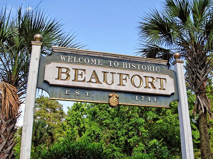 Framed by swaying palmettos, Beaufort's welcome sign proudly announces its 1711 founding &ndash; older than most of our nation's first date stories.