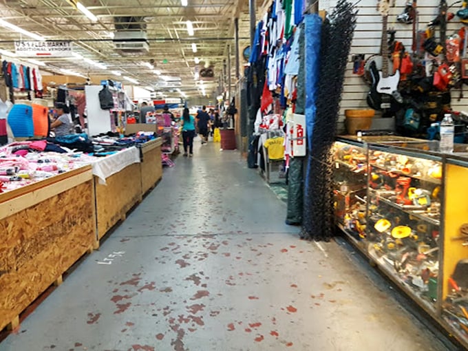 Down the rabbit hole of retail therapy where fluorescent lights illuminate dreams of finding that perfect something you didn't know you needed.