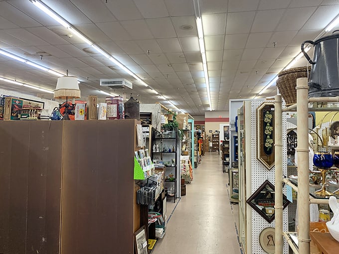 Endless aisles beckon with the promise of discovery. Walking these corridors feels like flipping through the pages of America's collective scrapbook.