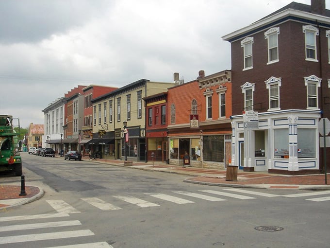 Broadway Street's colorful 19th-century facades house countless antique shops, each one a portal to the past waiting to be explored.