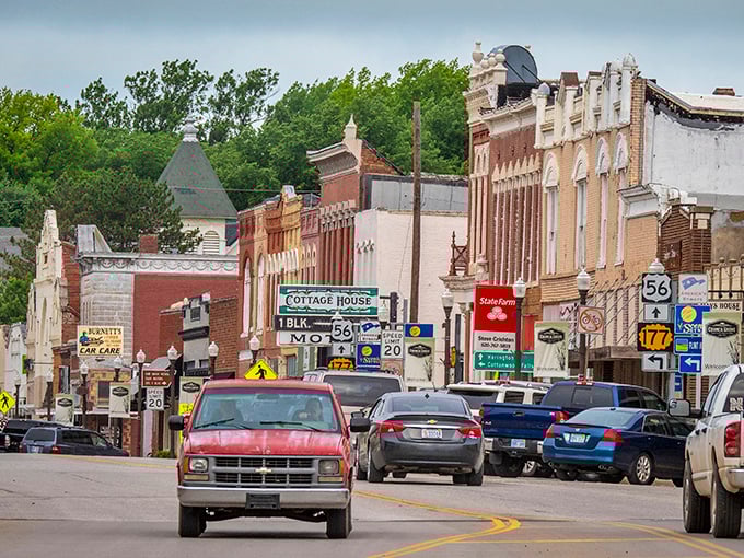Where Route 66 wishes it could claim more history. Council Grove's storefronts have been welcoming travelers since covered wagons were the Tesla of transportation.