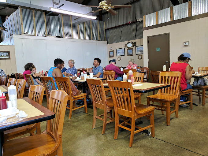 No-frills dining at its finest. The wooden chairs and tables aren't here to impress; they're here to hold plates of seafood that will do all the impressing necessary.