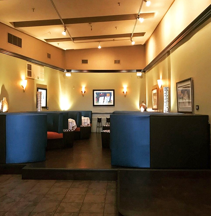 Those royal blue booths aren't just seating&mdash;they're front-row tickets to the most satisfying Southern food show in New Jersey.