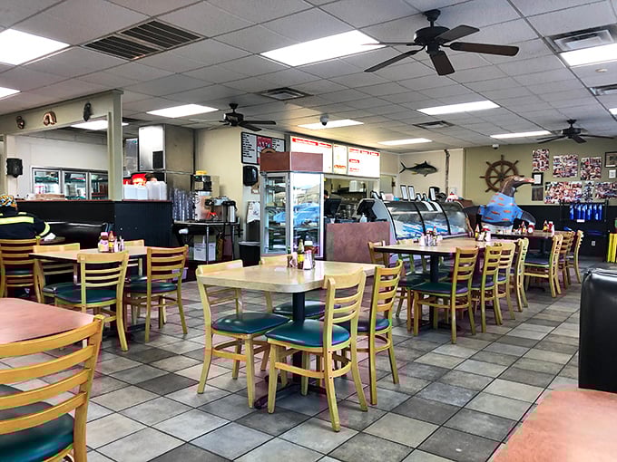 Inside, nautical decor meets no-nonsense dining. This isn't about ambiance&mdash;it's about what's coming out of that kitchen.