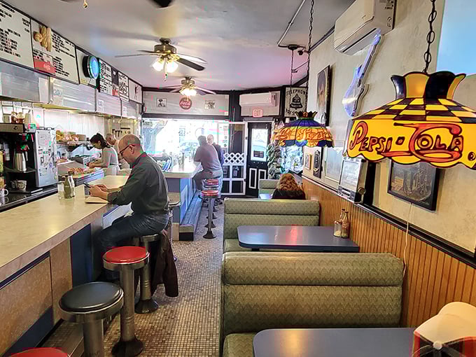 Inside Angelo's, the counter seats aren't just furniture&mdash;they're front-row tickets to the greatest breakfast show in Delaware.