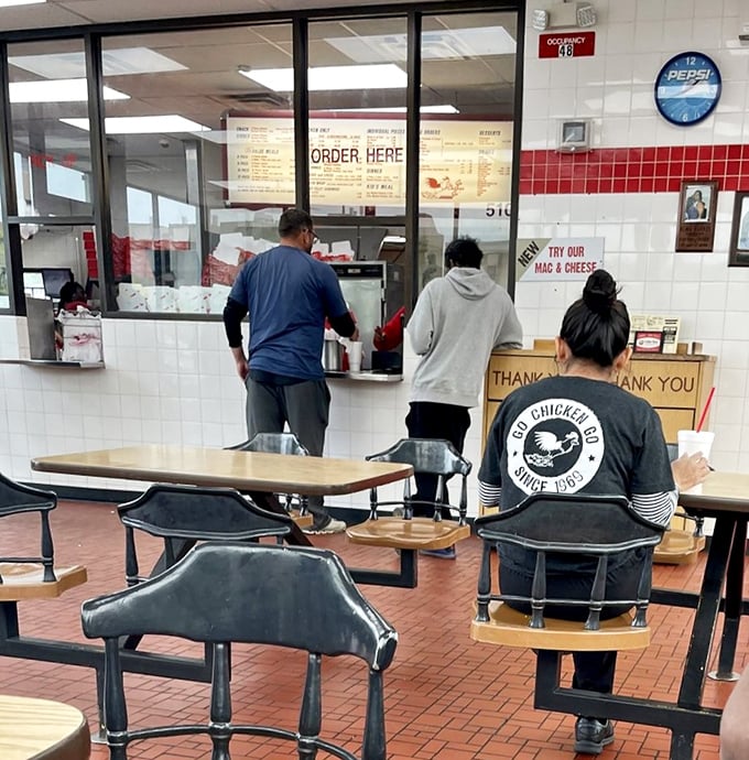 No-frills dining at its finest. The real luxury here isn't marble countertops &ndash; it's what comes out of that kitchen.