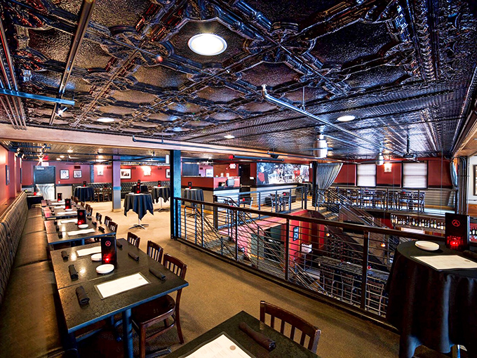 That pressed tin ceiling isn't just gorgeous&mdash;it's telling stories of bygone eras while you create new memories over plates of brunch perfection.