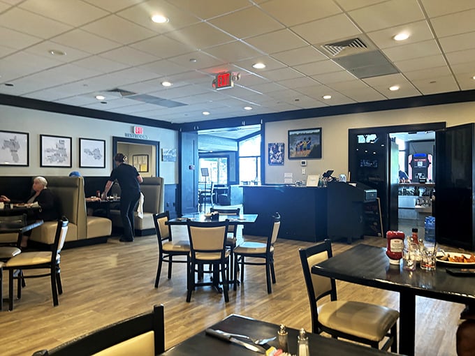 Clean lines, comfortable booths, and a dining room that prioritizes substance over selfie backdrops&mdash;a refreshing approach in today's Instagram food culture.