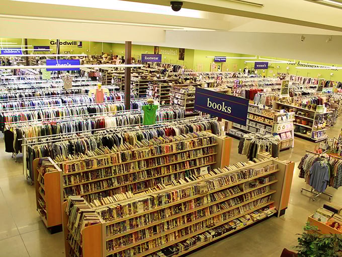 Organized chaos at its finest. The book section alone could keep a bibliophile happily lost for hours, surrounded by stories waiting for their second chance.