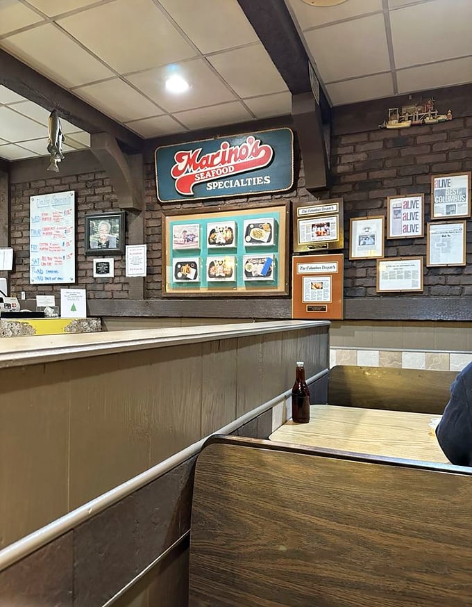 The wall of accolades tells the story better than any fancy decor could: decades of Ohioans finding maritime bliss 500 miles from the nearest ocean.