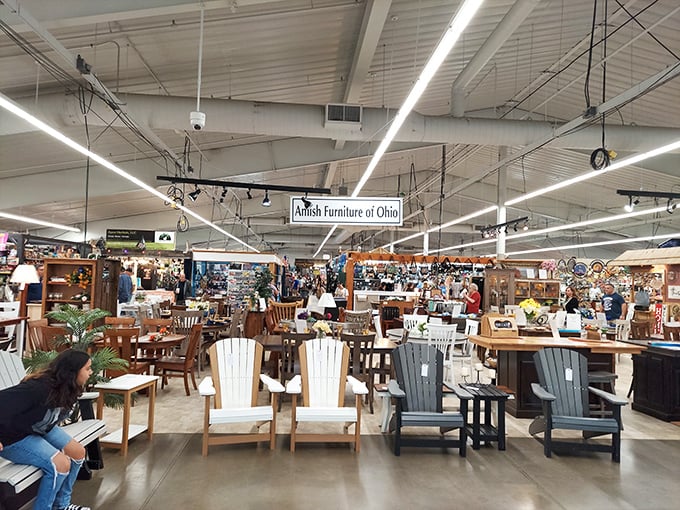 Amish craftsmanship takes center stage in this furniture showroom where quality hasn't gone out of style.