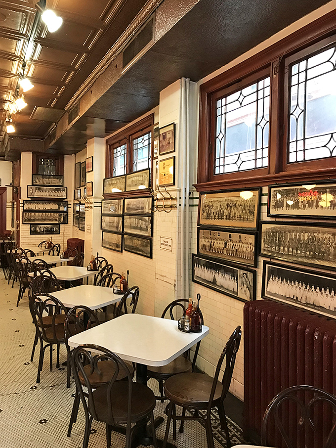 History on the walls, memories in the air. Vintage photographs and classic bentwood chairs tell stories of Pittsburgh's past while you create new ones over perfectly fried fish.