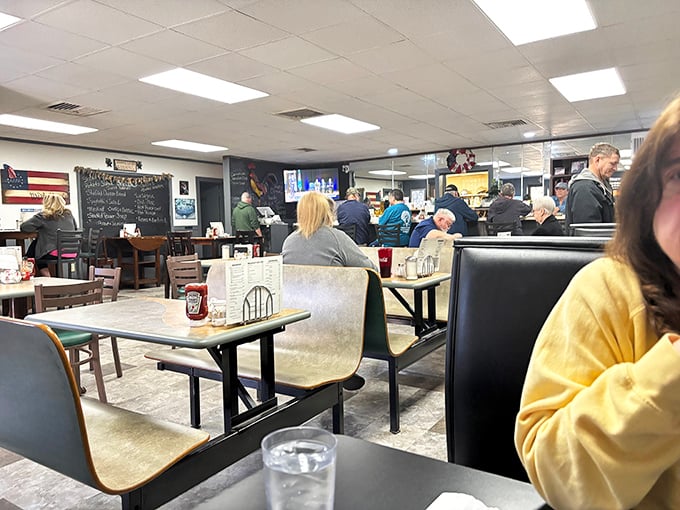 Inside, the bustling dining room hums with conversation and clinking silverware&mdash;the soundtrack of a true American diner where memories are made between coffee refills.