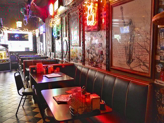 Red vinyl booths and eclectic memorabilia create the perfect backdrop for late-night conversations or early morning recoveries at this legendary Seattle diner.