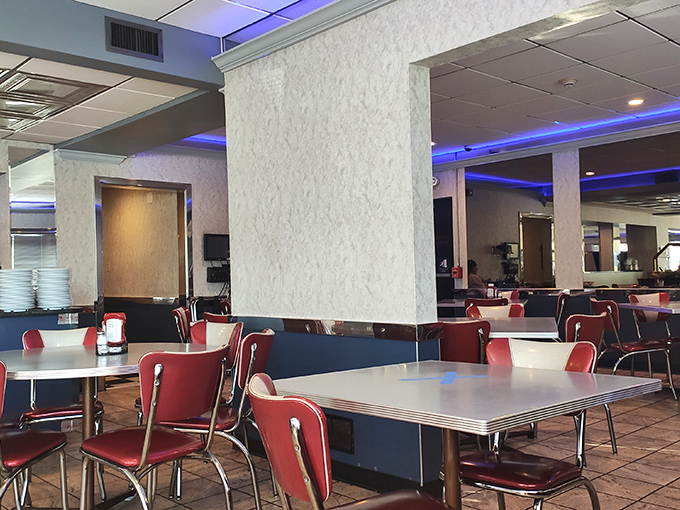 Red vinyl booths and chrome accents aren't trying to be retro-chic&mdash;they're authentic because they never changed, like your favorite aunt's kitchen.