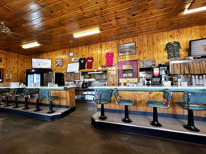 Swivel stools await at the counter where conversations flow as freely as the coffee. Nevada's version of an Edward Hopper painting comes to life.
