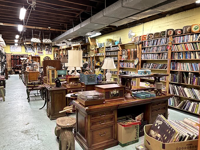 Wooden desks that have witnessed a century of correspondence sit alongside bookshelves that could tell stories beyond those printed in their volumes.
