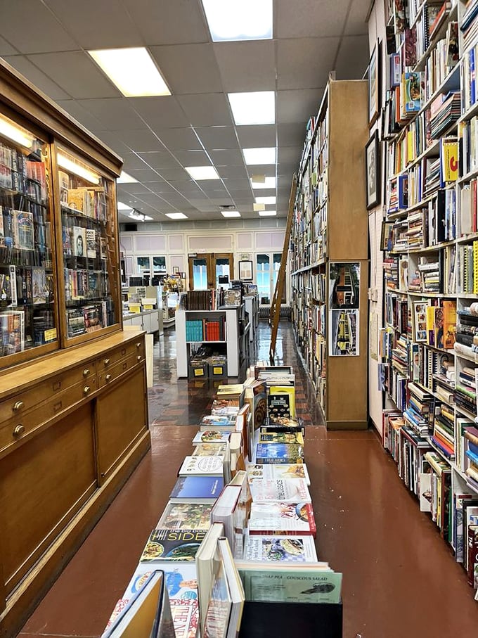 Floor-to-ceiling shelves create a bibliophile's maze where getting lost isn't just possible&mdash;it's the entire point of the adventure.