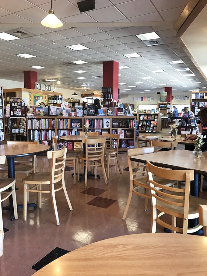 Where conversations bloom between strangers reaching for the same shelf&mdash;the cafe tables waiting patiently for readers to need nourishment.