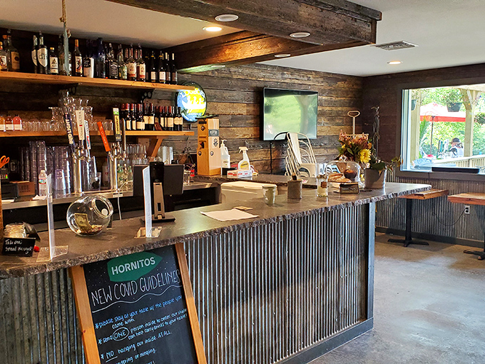 Rustic meets refined at Pierpont's bar, where reclaimed wood and corrugated metal create the perfect backdrop for casual dining and serious eating.