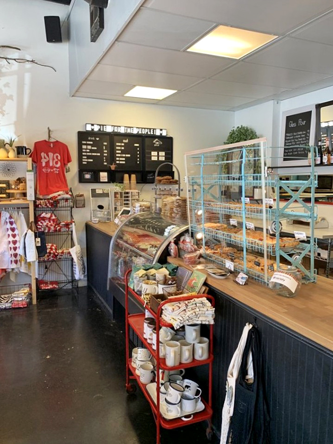 Step inside and the aroma hits you like the Ghosts of Desserts Past. This charming interior blends comfort with craftmanship&mdash;a pie laboratory where magic happens daily.