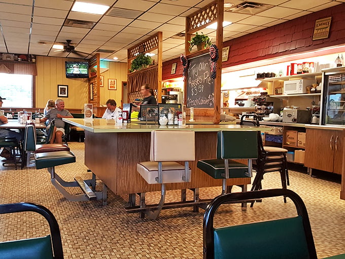 Where conversations flow as freely as the coffee. That counter has heard more local stories than any therapist in town.
