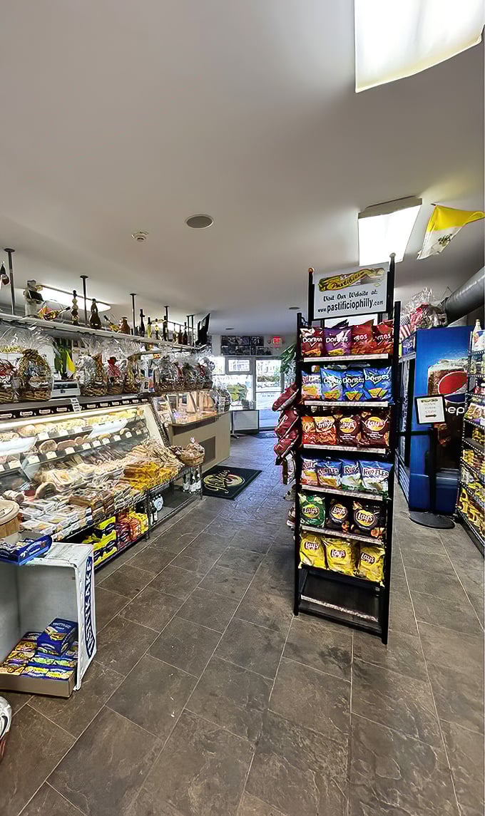 Inside, the deli's shelves are stocked with imported Italian treats &ndash; a treasure hunt for your taste buds where every aisle promises delicious discoveries.