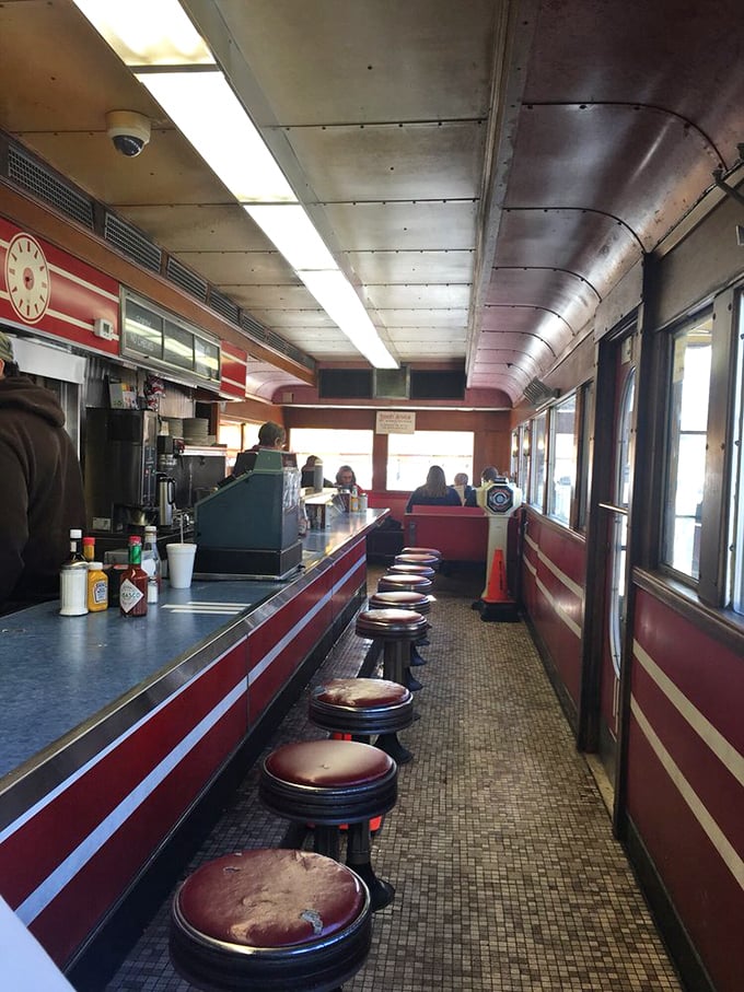 The narrow passage to comfort food nirvana, where those swivel stools have witnessed more Minnesota stories than a Prairie Home Companion marathon.