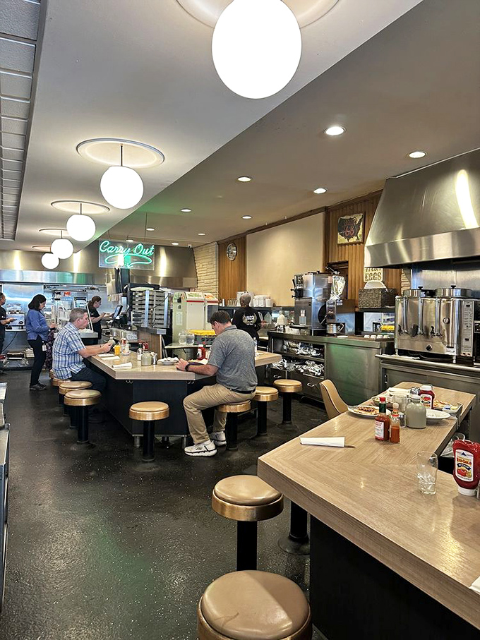 Counter culture at its finest—where strangers become friends over coffee refills and the sizzle of the grill provides the soundtrack to morning conversations.