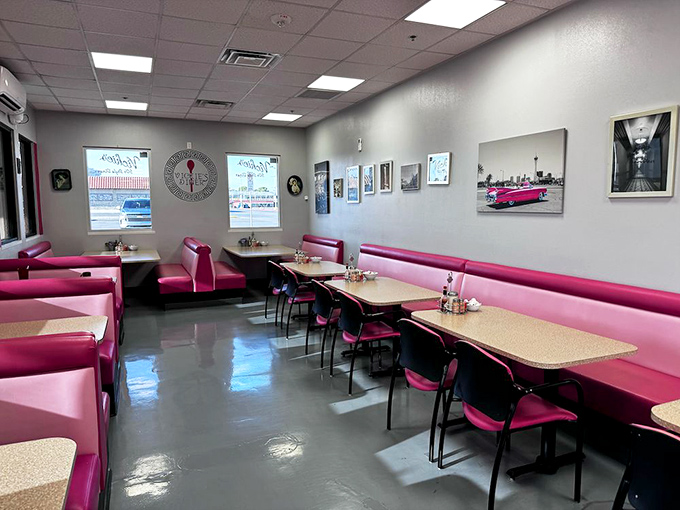 Pink booths that have cradled thousands of satisfied diners tell stories of late-night confessions and morning-after remedies in this quintessential Vegas eatery.