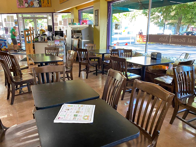 Who says breakfast can't smile back? This pancake face with butter eyes and an orange slice grin proves food is more fun when it's playful.