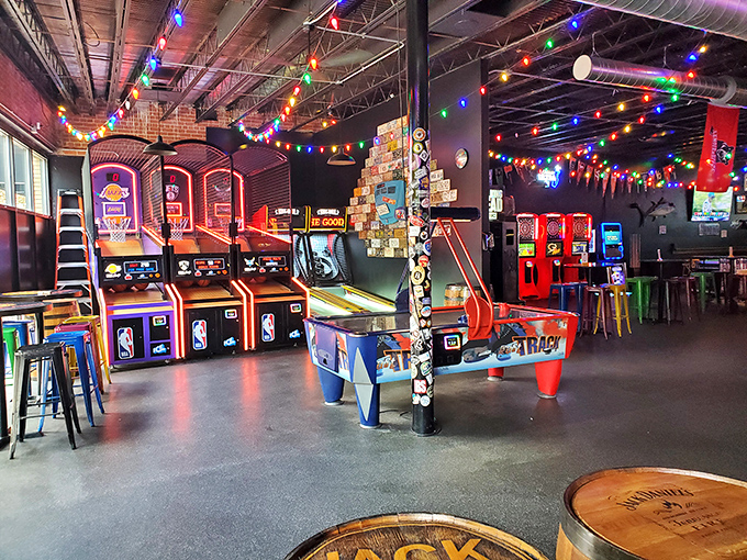 A sticker collector's dream wall that tells the story of craft beer culture one logo at a time. Beer geek paradise!