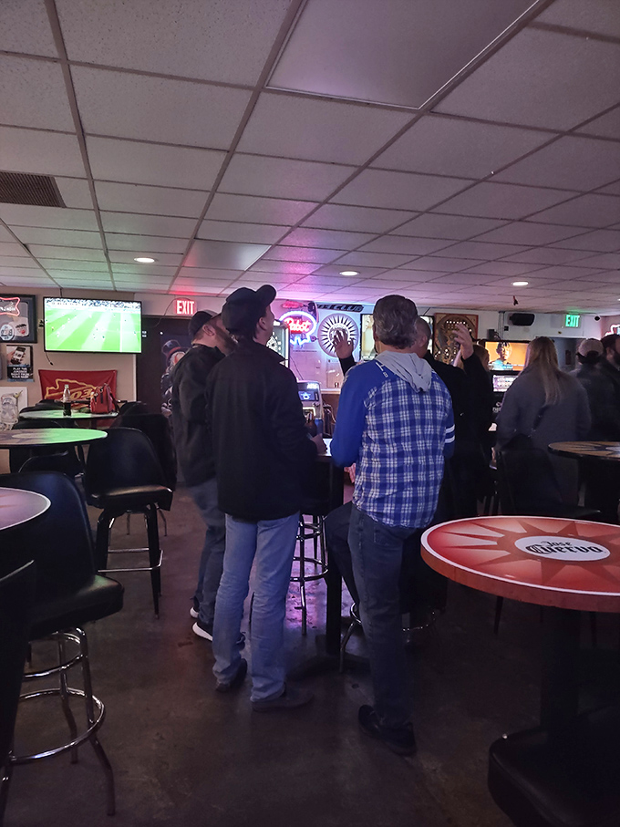 A symphony of dings and pops fills the air as pinball wizards test their skills against rows of beautifully maintained machines.