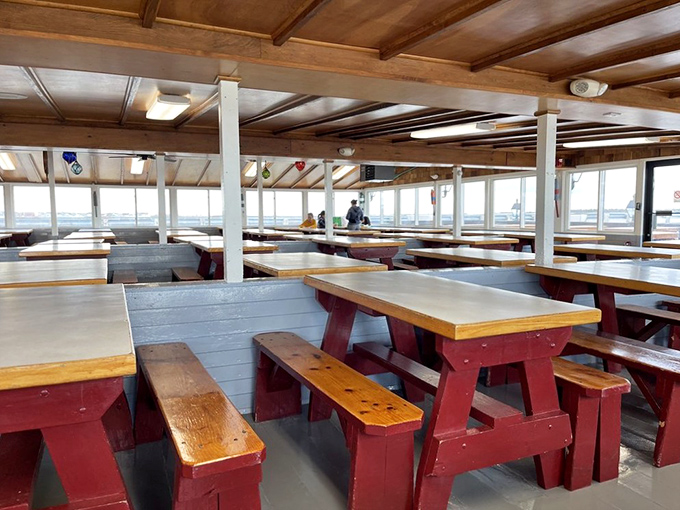 Picnic tables and water views&mdash;Brown's dining room is the culinary equivalent of a handshake deal. Simple, honest, and gets right to the point.