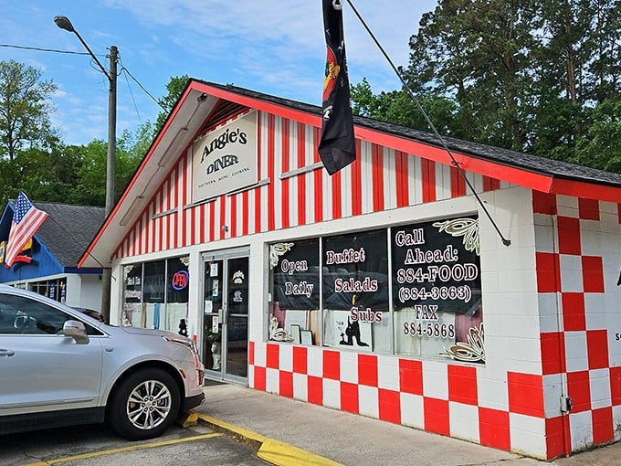 Angie's red-and-white checkerboard exterior isn't trying to be retro &ndash; it's the real deal, a time capsule from when diners were America's living rooms.