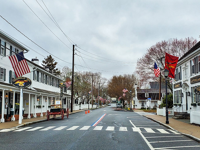 Essex's flag-lined streets and historic architecture make you wonder if the town has a secret agreement with time to stand perfectly still.