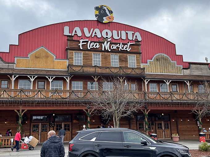 Cowboys and quinceañeras under one roof! La Vaquita's striking Western-style façade houses a cultural fiesta inside.