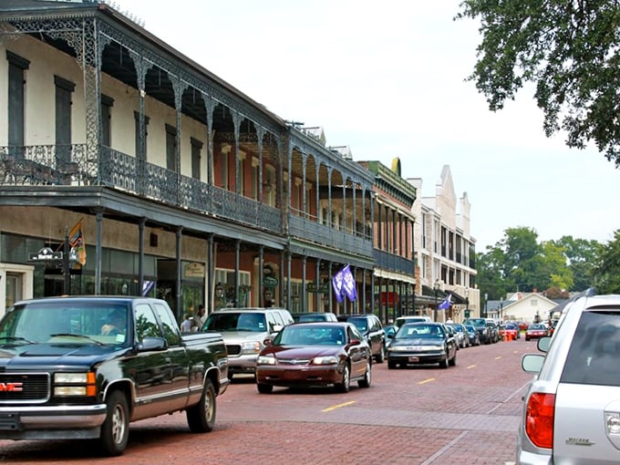 Natchitoches' charming downtown feels like time travel without the complicated physics or risk of accidentally becoming your own grandfather.