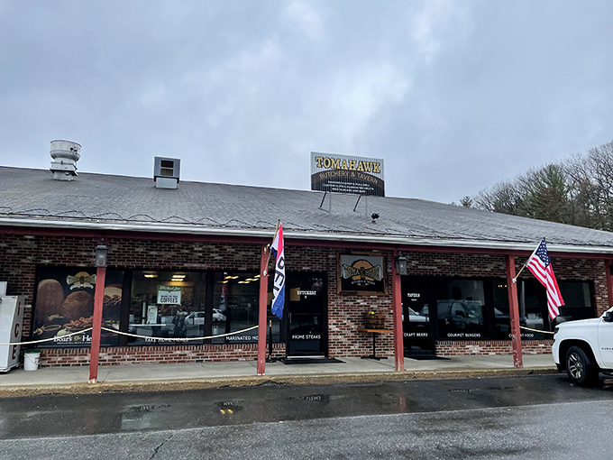 Tomahawk's no-nonsense brick exterior hides a meat lover's paradise within &ndash; like finding a treasure chest in plain sight.