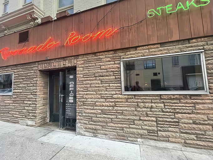 Tornado's neon sign hasn't changed since Nixon was president, and neither has their commitment to perfect steaks.